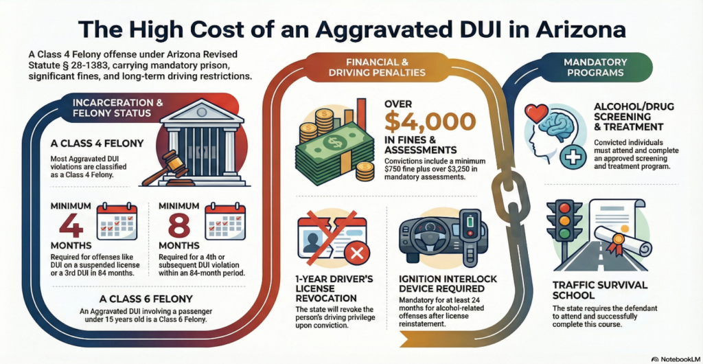 Aggravated DUI Arizona: ARS 28-1383 | Criminal Defense